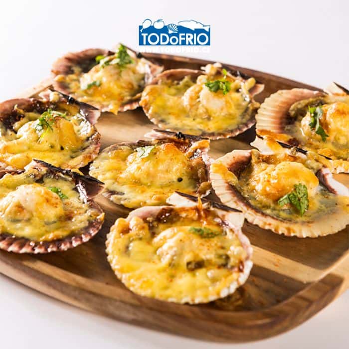 Ostión Media Concha Parmesano bandeja 8 unidades – TodoFrio ...