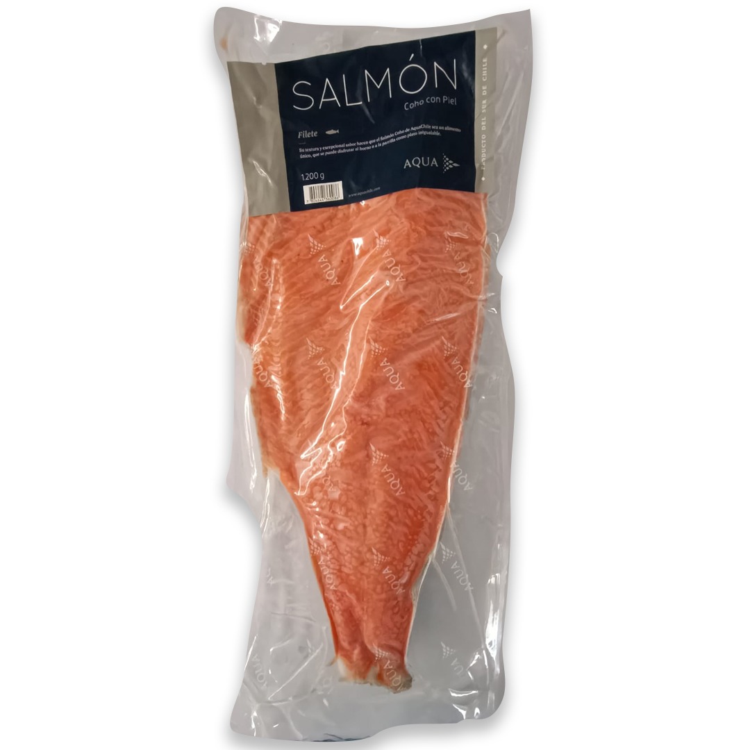 SALMÓN DEL PACÍFICO FILETE CON PIEL PREMIUM IVP CONGELADO PIEZA 1,2KG ...